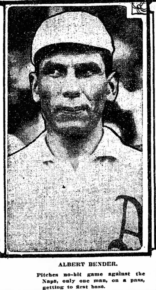 A NO-HITTER FOR BENDER!